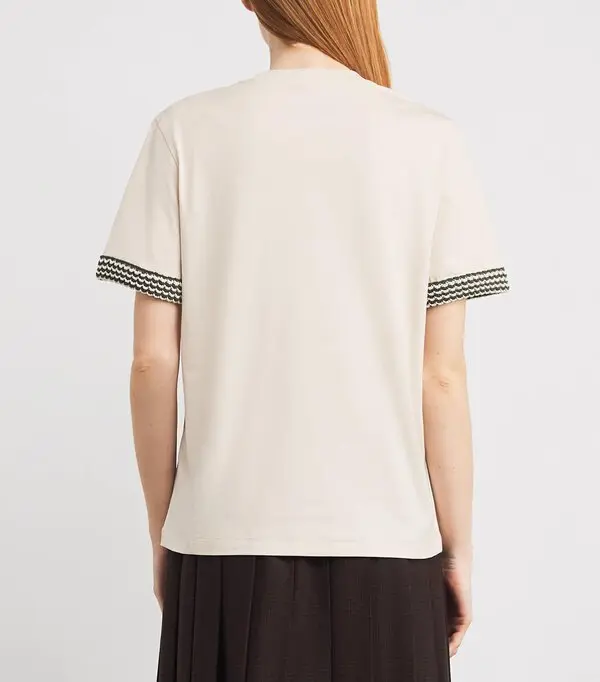 Moncler Cotton Logo T-shirt - Ivory