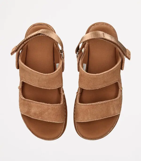 UGG Goldenstar Glide Suede Sandals - Beige