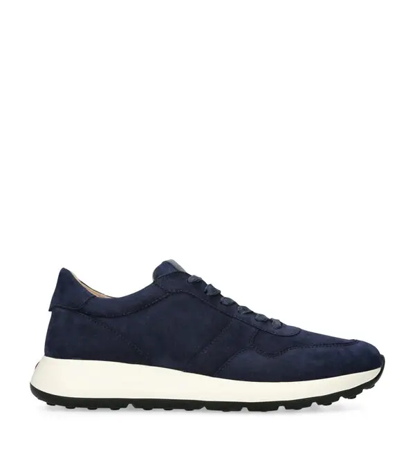 TOD'S Suede Allacciato Sneakers - Navy