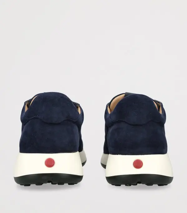 TOD'S Suede Allacciato Sneakers - Navy