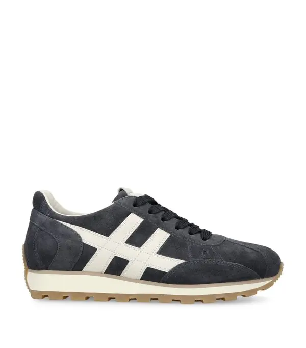 Hogan H671 Allacciato Suede Sneakers - Blue