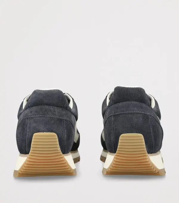 Hogan H671 Allacciato Suede Sneakers - Blue