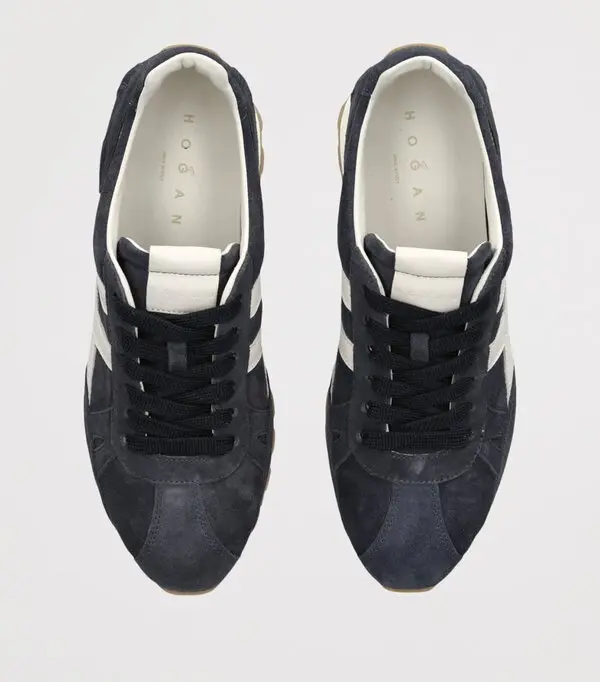 Hogan H671 Allacciato Suede Sneakers - Blue