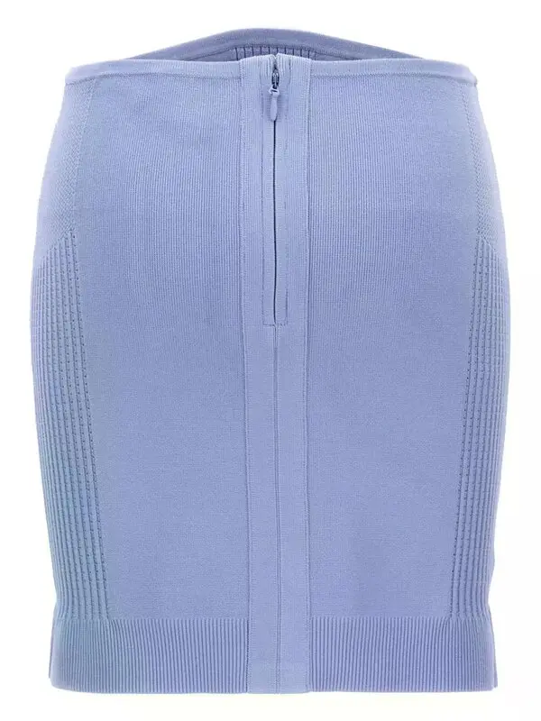 Herve Leger High-waisted Ribbed Skirt