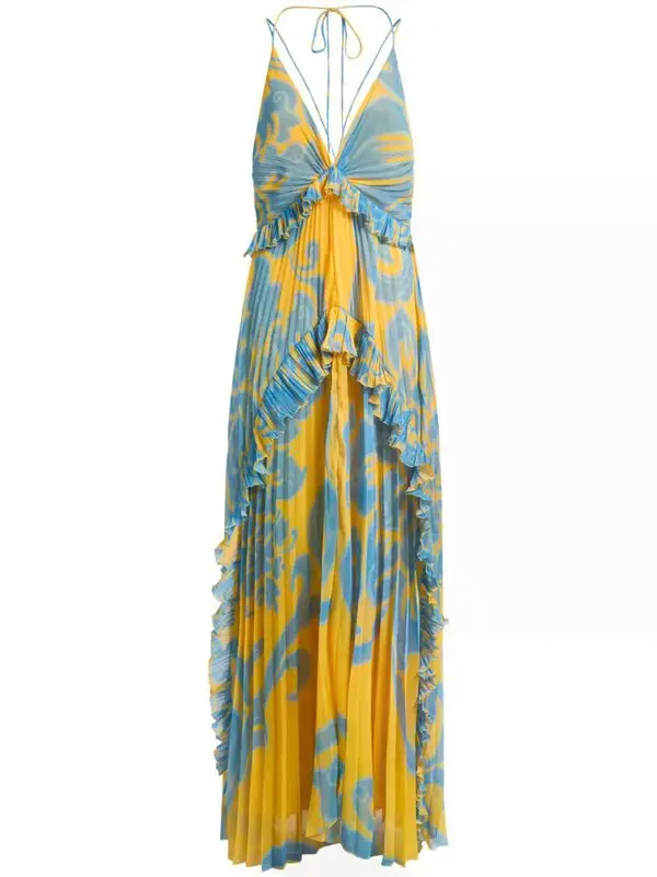 Etro Long Ruffled Dress