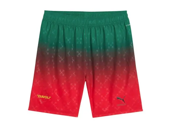 Off-White X Puma Ac Milan Authentic Shorts - Red/black
