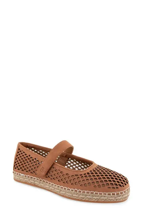 Gentle Souls By Kenneth Cole Sienna Mary Jane Flat - Tan Nubuck