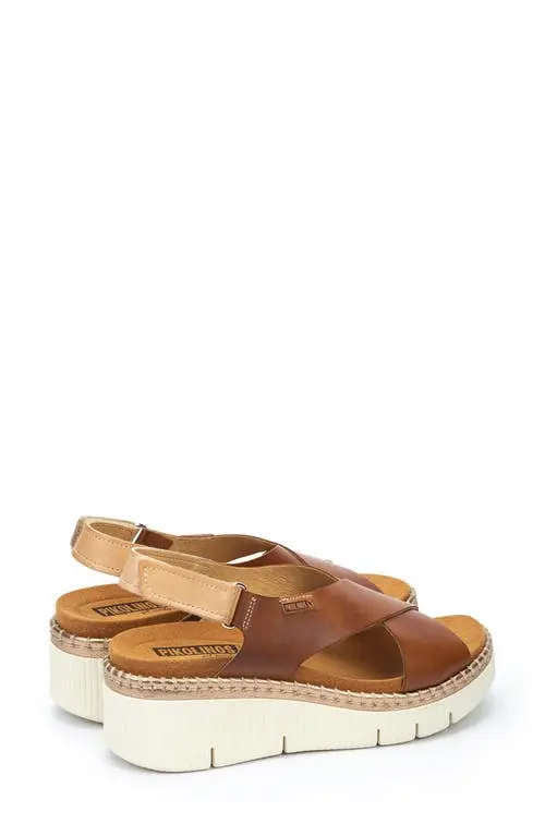 Pikolinos Gomera Wedge Sandals - Brandy