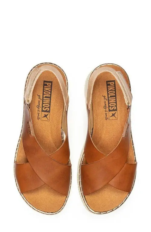 Pikolinos Gomera Wedge Sandals - Brandy