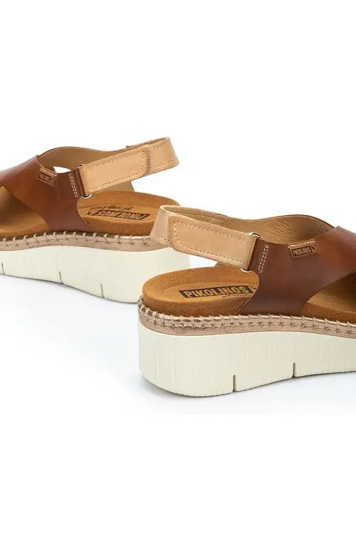 Pikolinos Gomera Wedge Sandals - Brandy