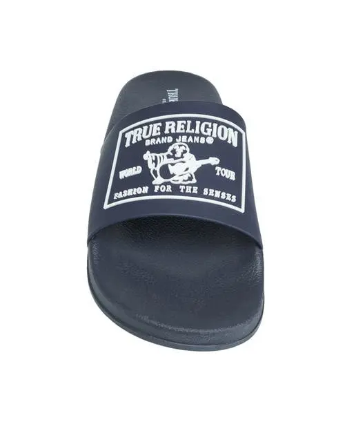 True Religion Logo Slides - Navy