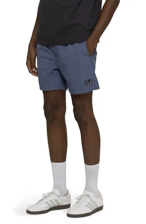 MAUI & SONS Maui Tag Nylon Swim Trunks - Slate