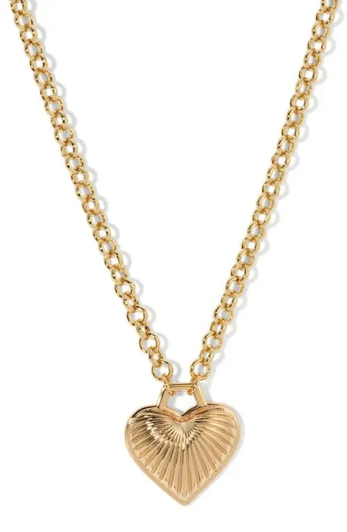 MIRANDA FRYE Juliet Heart Pendant Necklace - Gold