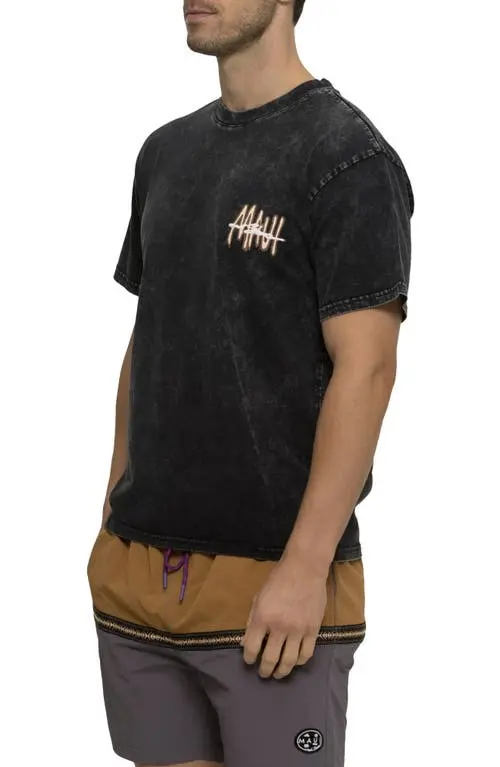 MAUI & SONS Maui Tag Mineral Wash Cotton Graphic T-shirt