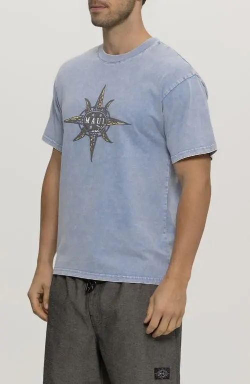 MAUI & SONS Mineral Wash Logo Graphic T-shirt