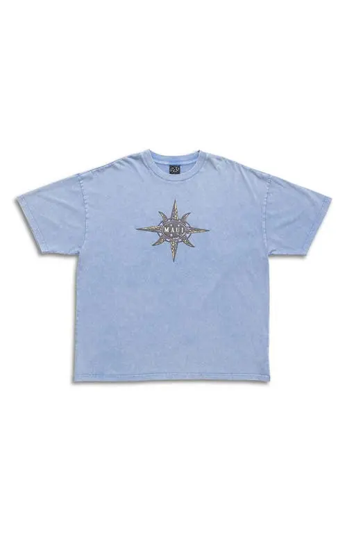 MAUI & SONS Mineral Wash Logo Graphic T-shirt