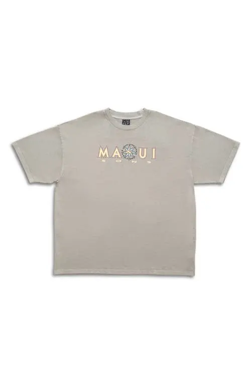 MAUI & SONS Compass Pigment Dyed Cotton Graphic T-shirt