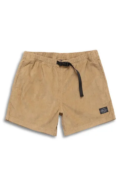 MAUI & SONS Camp 84 Corduroy Walking Shorts - Tan
