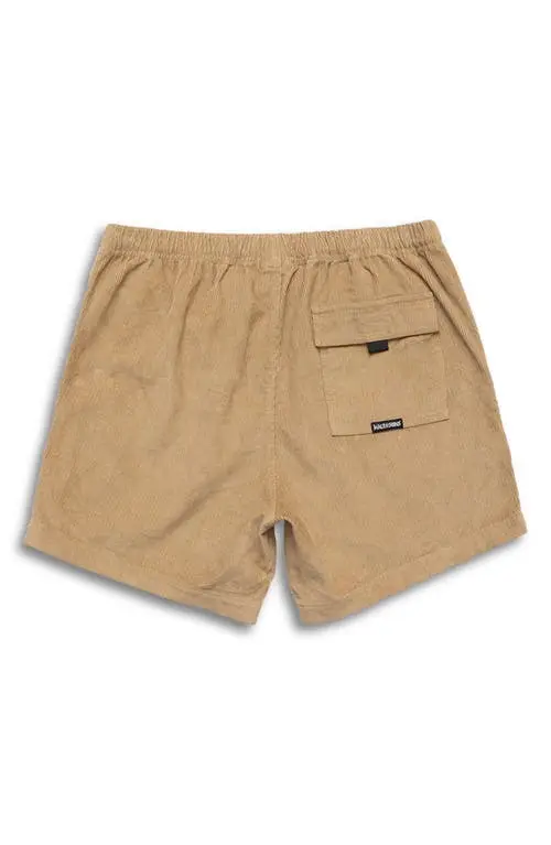 MAUI & SONS Camp 84 Corduroy Walking Shorts - Tan