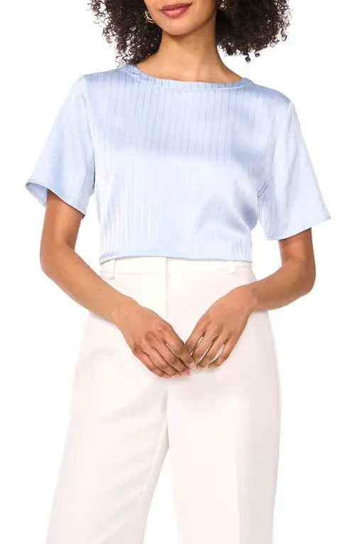 Vince Camuto Metallic Stripe Satin Top