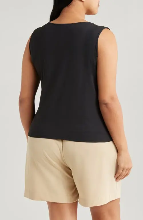 Lyssé Essentials Evie Scoop Neck Tank - Black