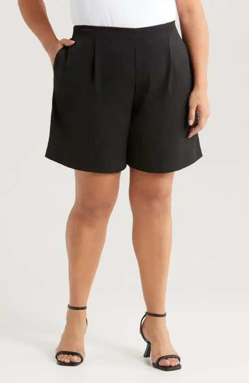 Lyssé Dia Pleated Shorts - Black