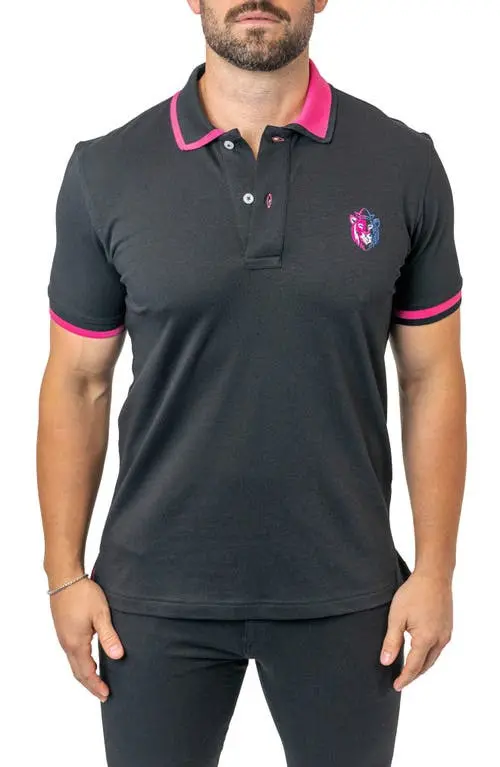 MACEOO Tipped Delhi Embroidered Polo