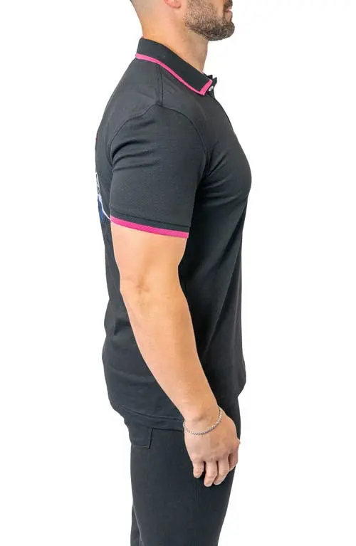 MACEOO Tipped Delhi Embroidered Polo