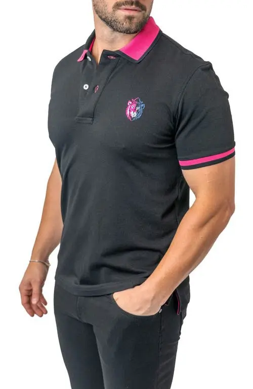 MACEOO Tipped Delhi Embroidered Polo