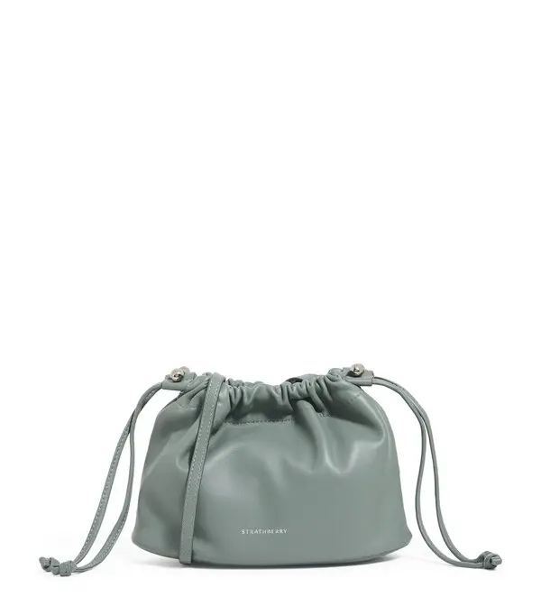 Strathberry Leather Drawstring Charlotte Clutch