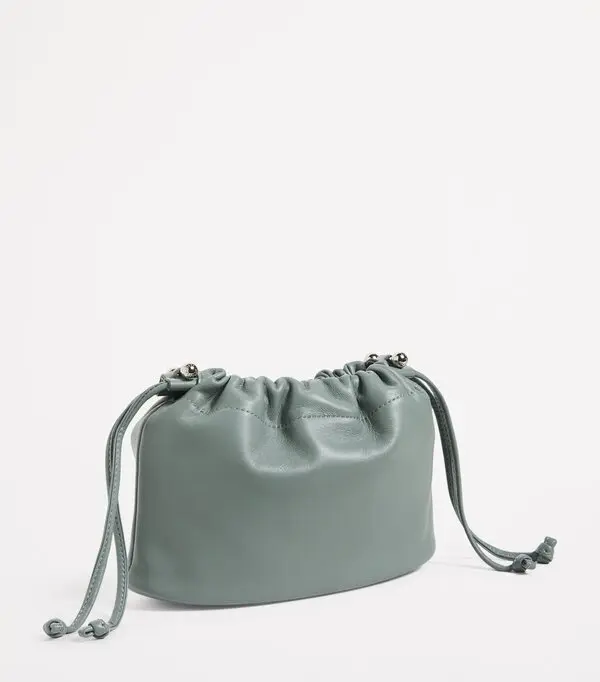 Strathberry Leather Drawstring Charlotte Clutch