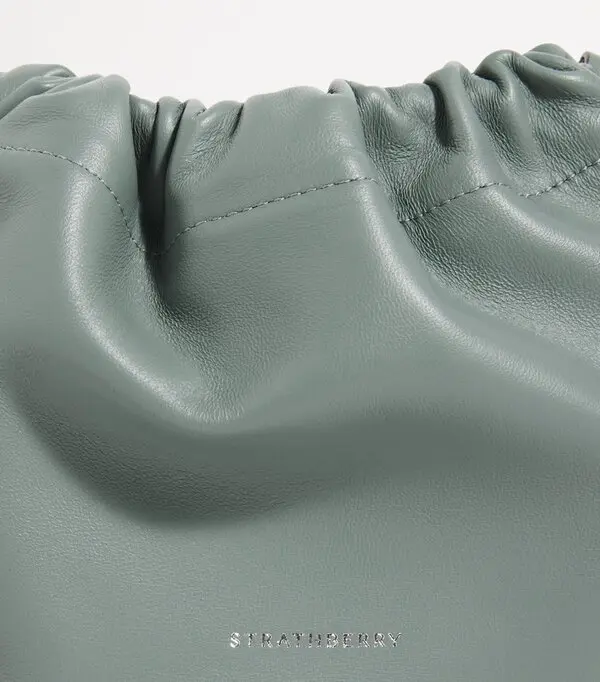 Strathberry Leather Drawstring Charlotte Clutch
