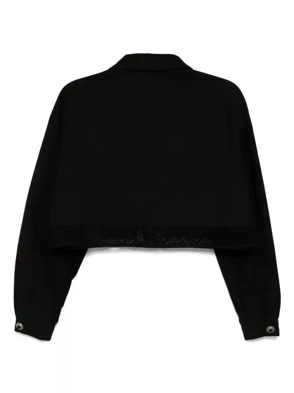 MUSIUM DIV. Logo Cropped Jacket - Black