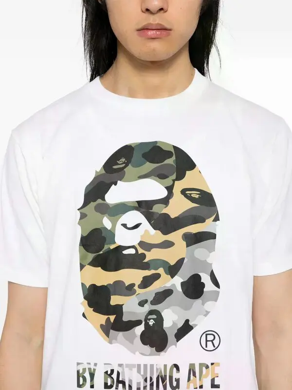 A Bathing Ape® 1st Camo Crazy T-Shirt - White | Editorialist