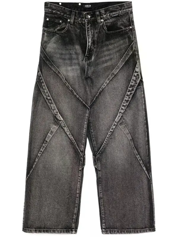 FIVE CM Panelled Tapered Jeans