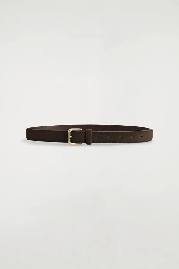 Cos Suede Belt - Brown