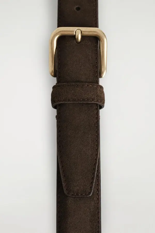 Cos Suede Belt - Brown