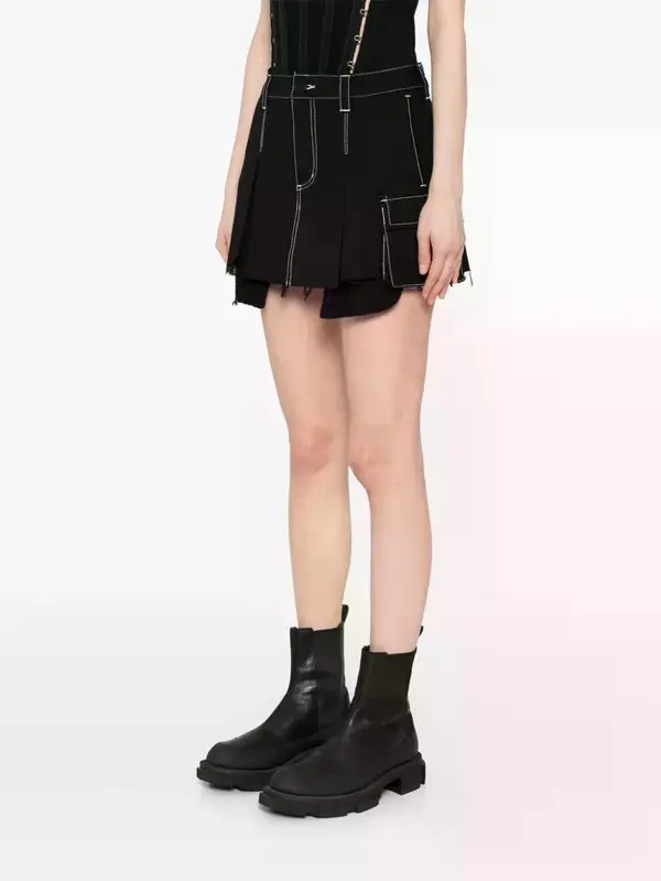 MUSIUM DIV. Pleated Skort - Black