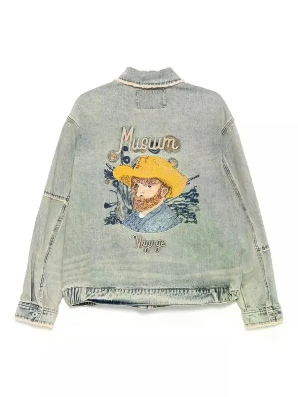 MUSIUM DIV. Embroidered Denim Jacket