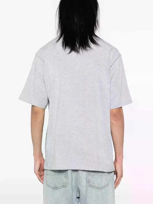A BATHING APE Chain Stitch College T-shirt - Grey