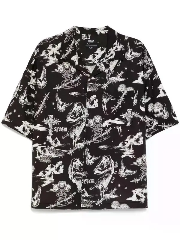 FIVE CM Graphic-print Shirt