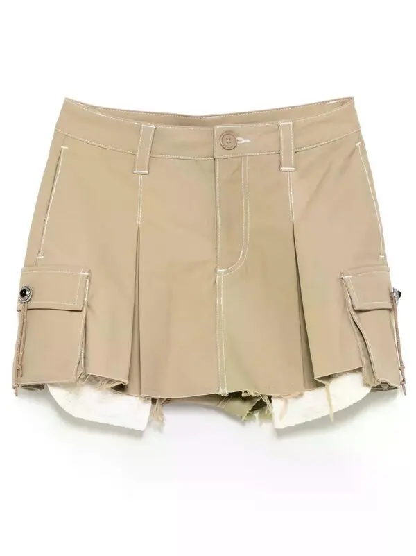 MUSIUM DIV. Pleated Skort - Neutrals