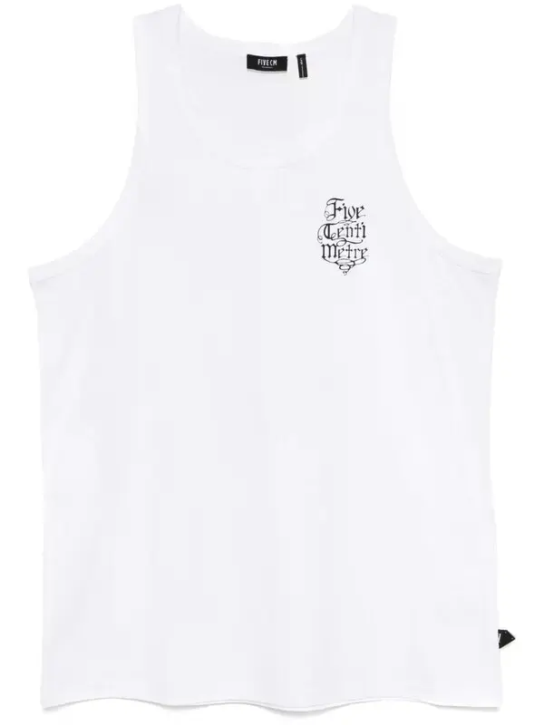 FIVE CM Logo-print Vest - White