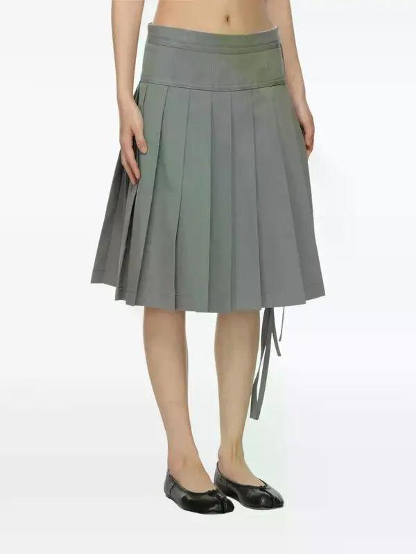 LOW CLASSIC Pleated A-line Skirt