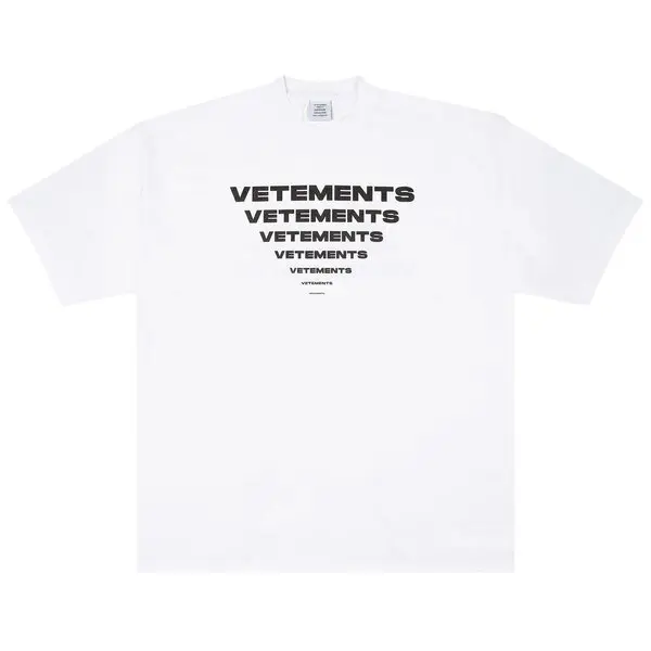 Vetements Pyramid Logo T-shirt - White