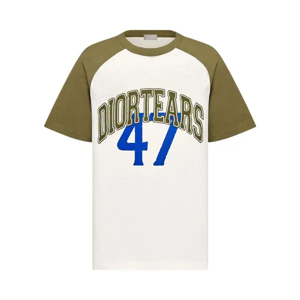 Dior X Denim Tears T-shirt 'white/green