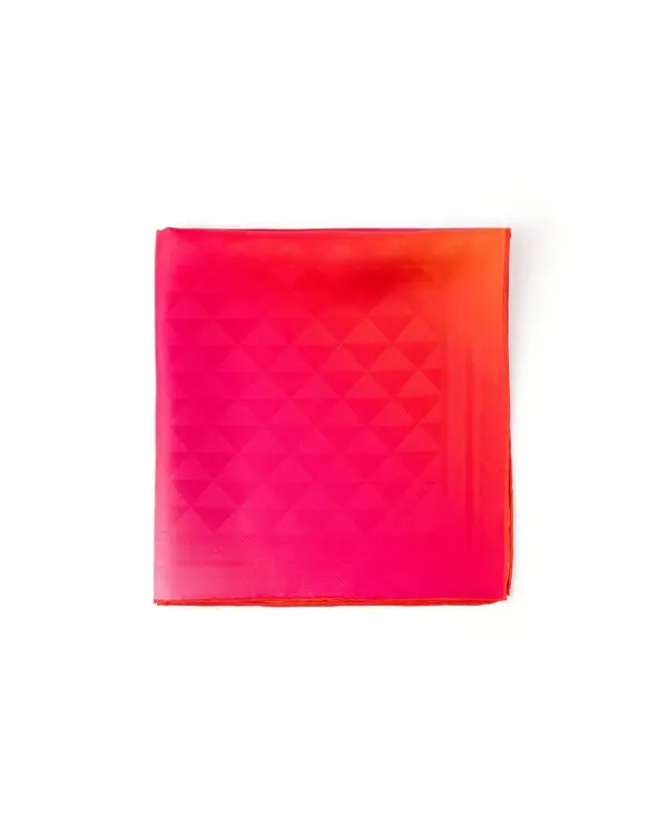 Prada Printed Silk Twill Scarf 55 - Pink