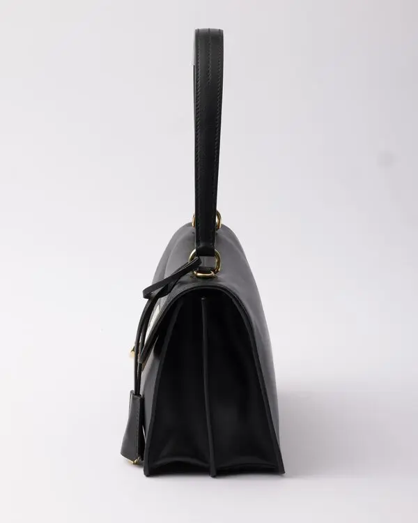 Prada Soft Sound Medium Leather Shoulder Bag