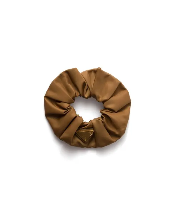 Prada Re-nylon Scrunchie - Brown