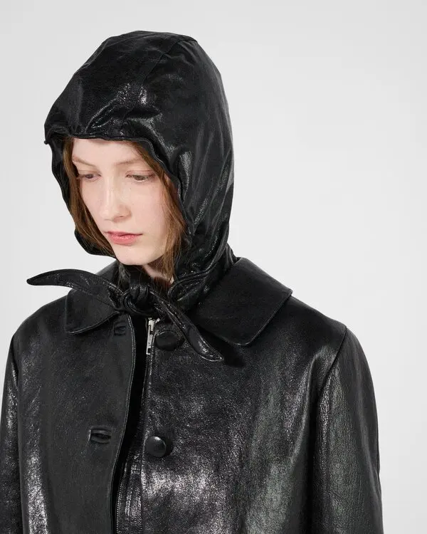 Prada Leather Caban Jacket